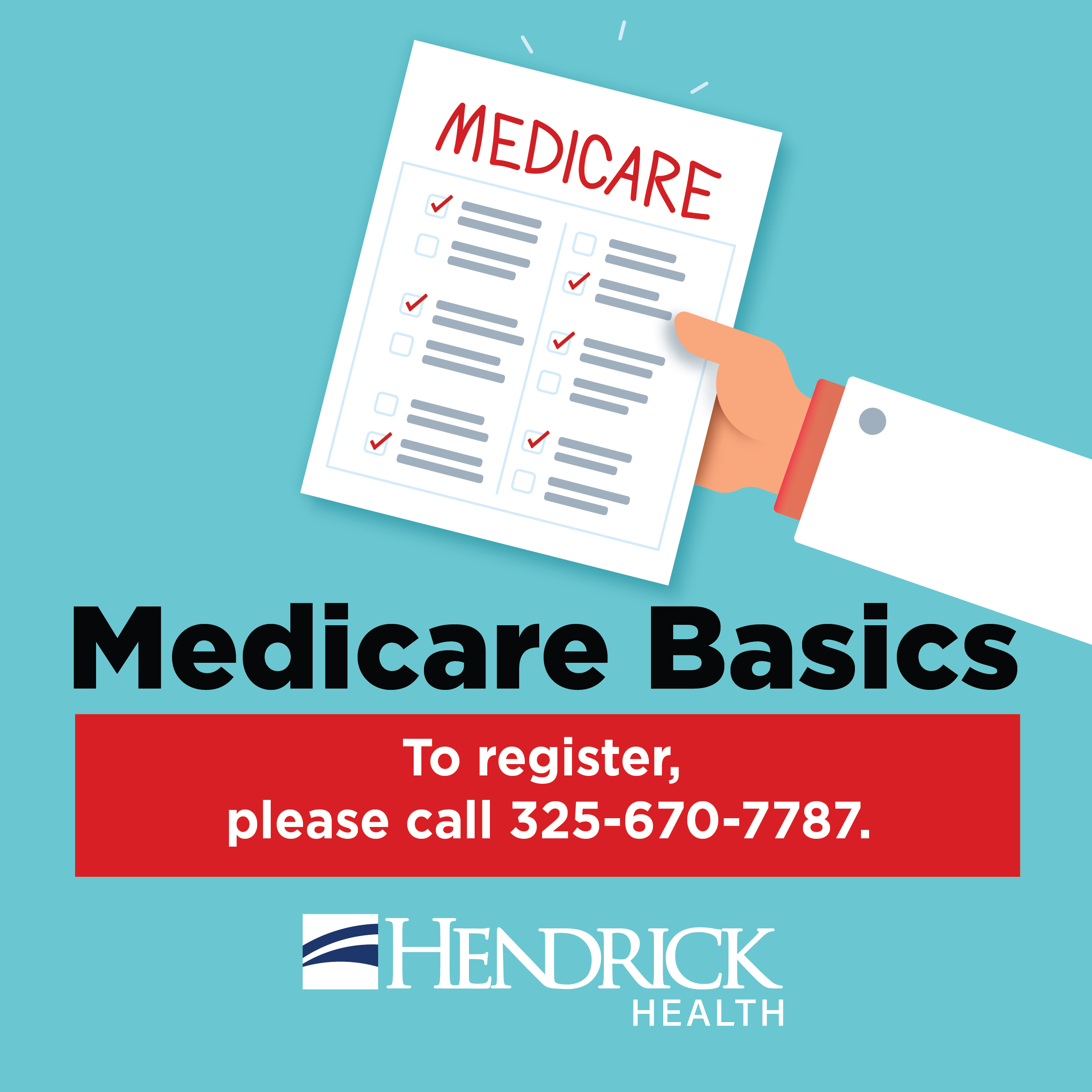 Hendrick Health hosts free Medicare Basics informational program, Oct. 13